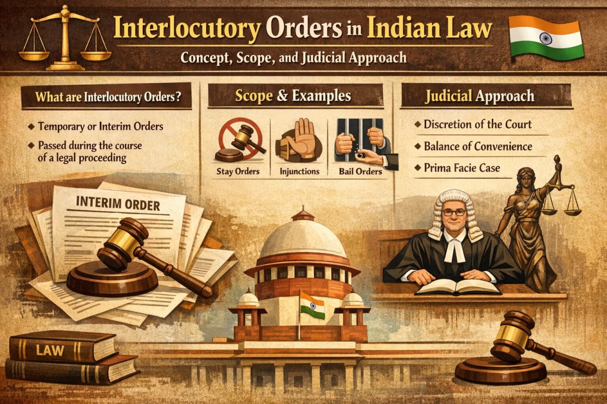 Interlocutory Orders in Indian Law: Concept, Scope, and Judicial ...
