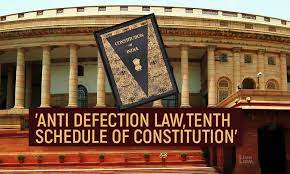 Anti-Defection Laws in India-10th Schedule of the Constitution of India