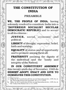 Preamble The backbone of the Constitution